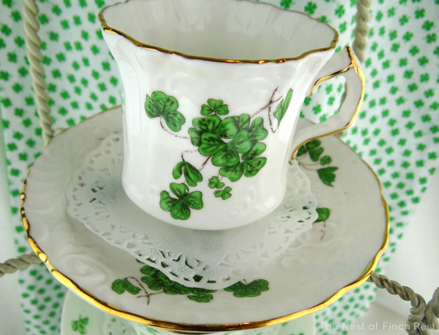 The Nest at Finch Rest: Shamrock Tea Cups Collection