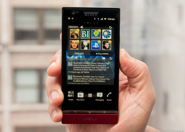 china handy shop: Sony Xperia P bewerten (Rot, EU)