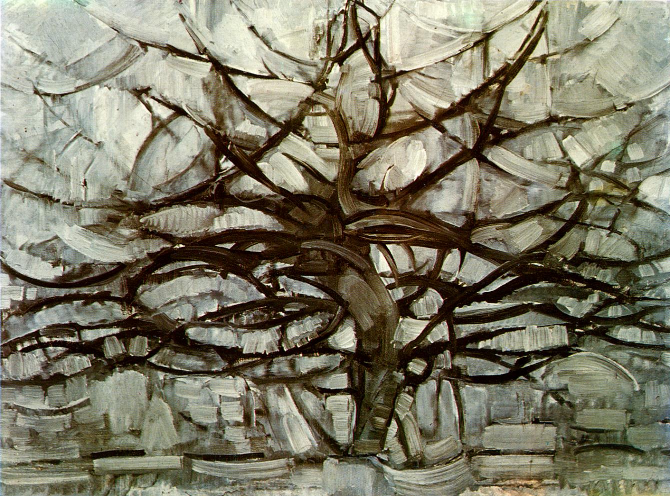 Kunstjuf: Bomen van Mondriaan