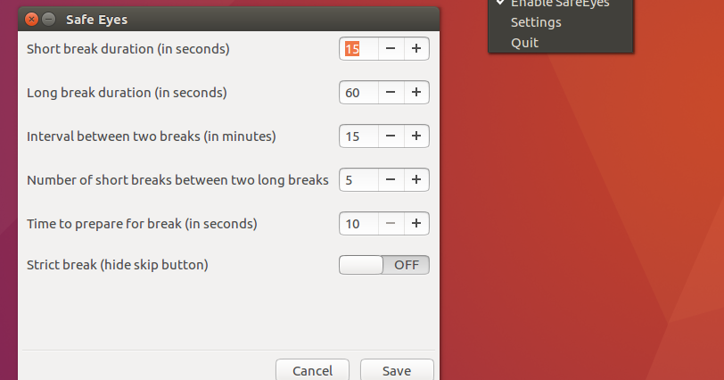 SafeEyes Protects You From Eye Strain When Working On The Computer ...