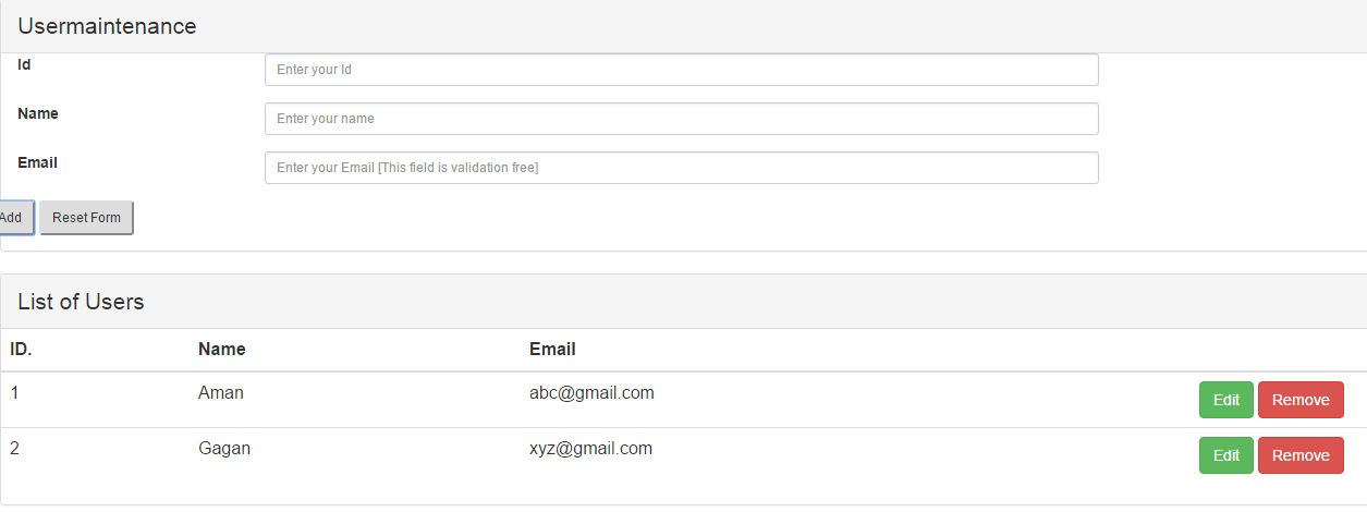 Java Today Restful Webservice Using Jersey Angularjs Mysql Small Application To Maintain