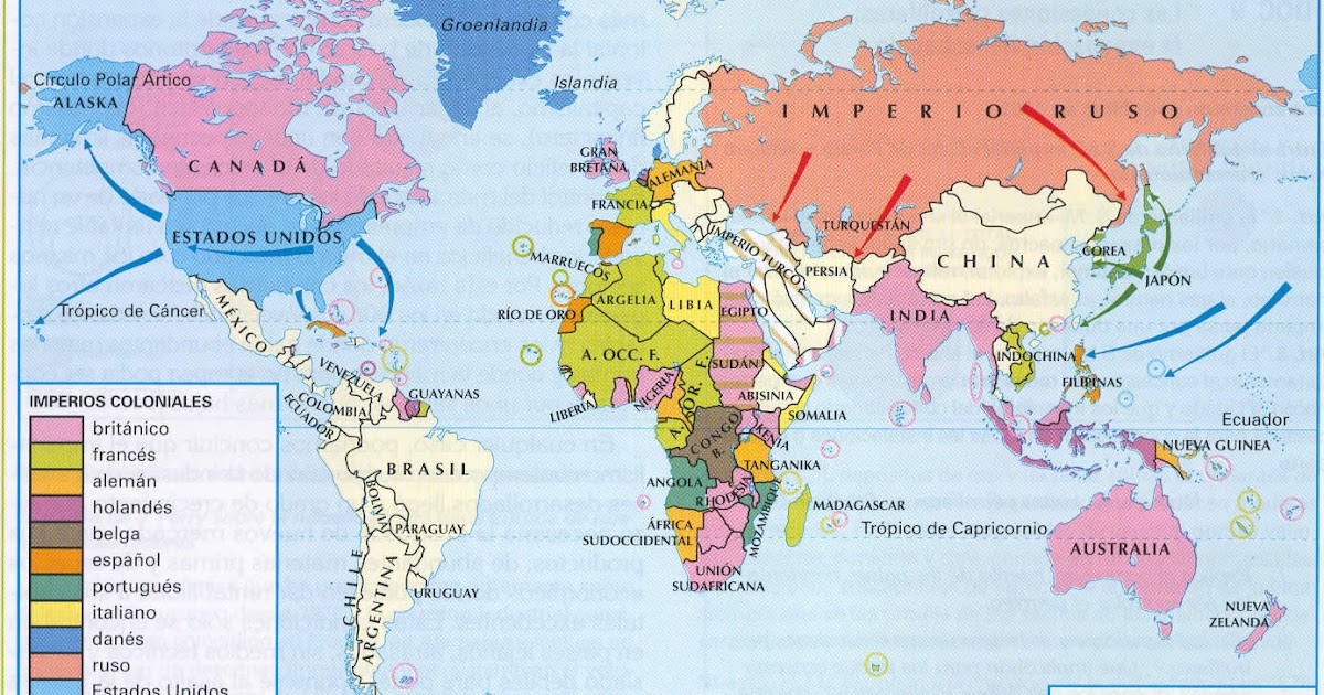 La Pizarra de Historia: EL IMPERIALISMO. EL REPARTO DE ASIA, ÁFRICA Y ...