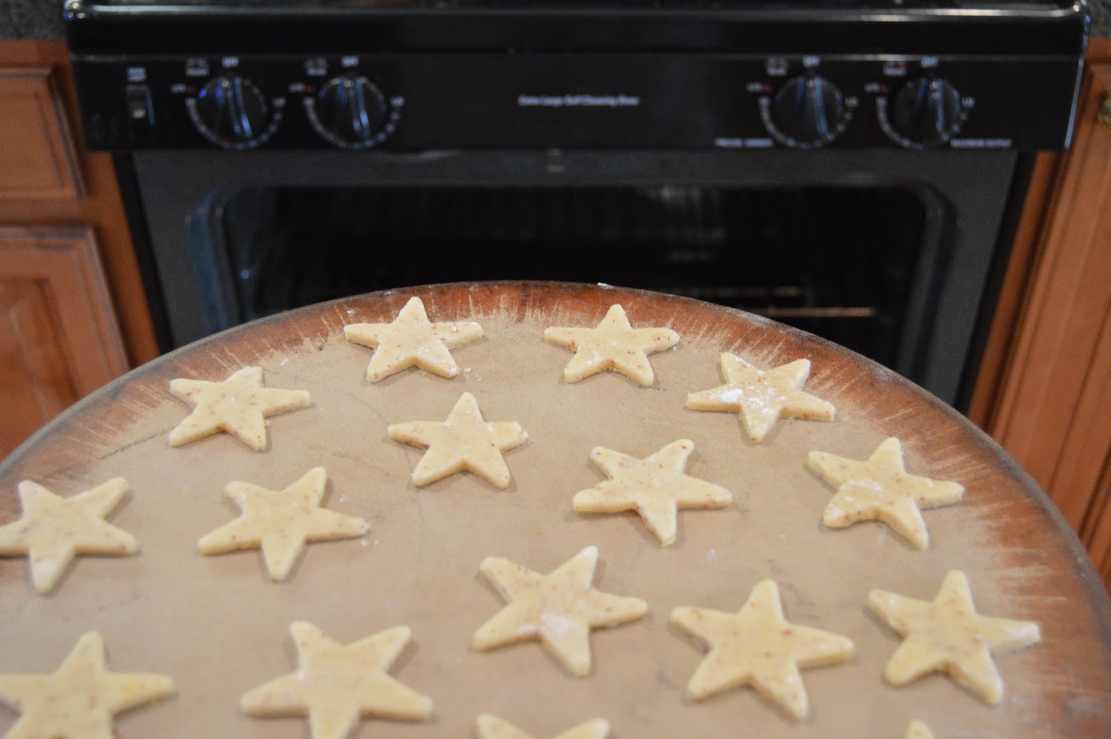 Go Seize the Day: Lemon Almond Star Cookies