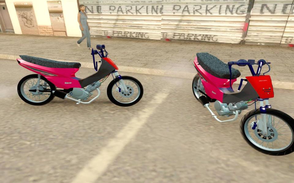 Gta Team Al Piso: honda wave con motor de titan 150