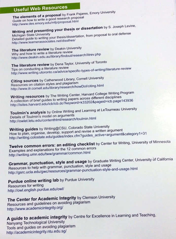 Cool-Emerald: Useful Web Resources for Academic Writing