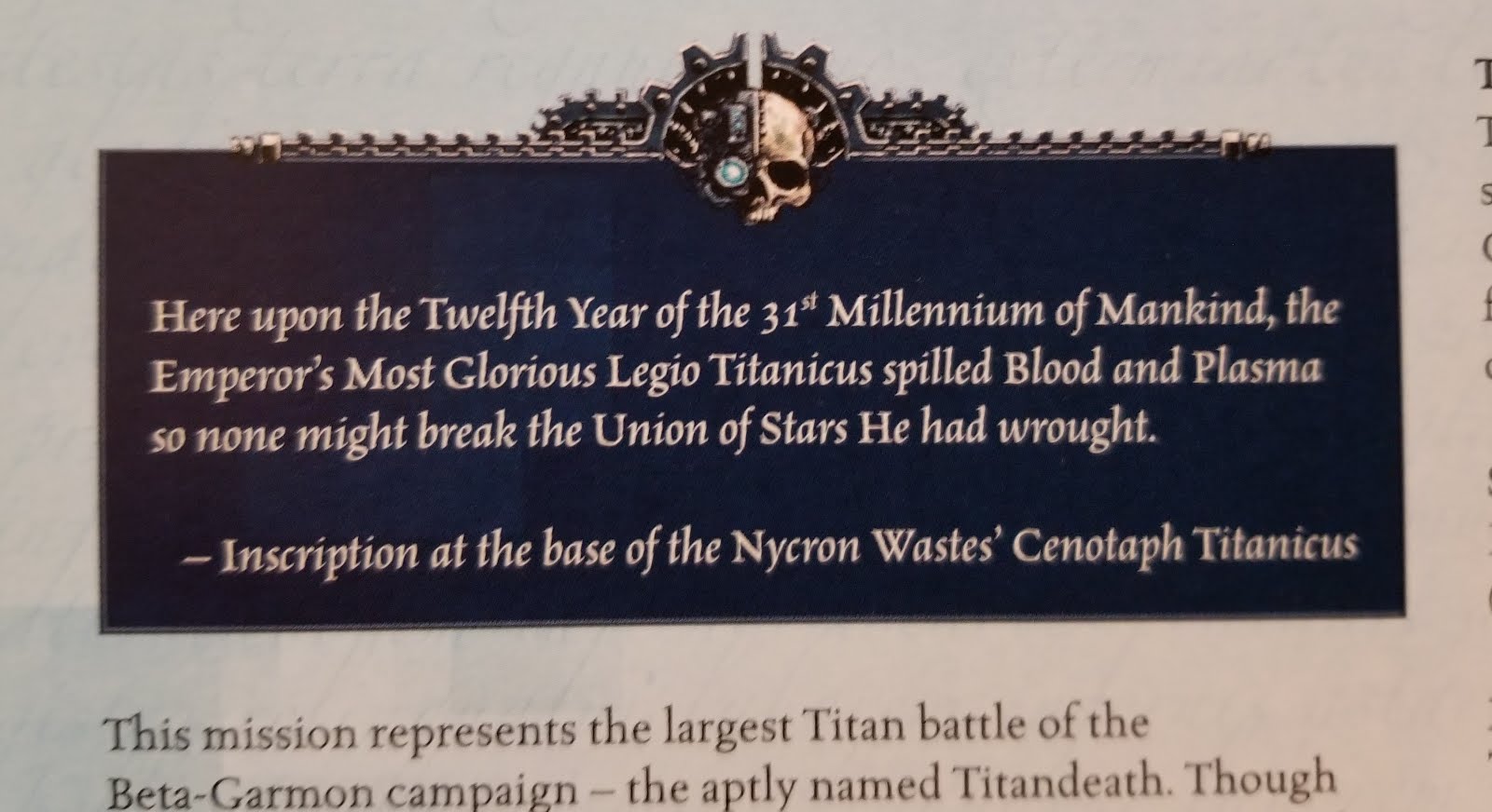 Titan Owners Club: Adeptus Titanicus- Titandeath- Narrative Missions ...