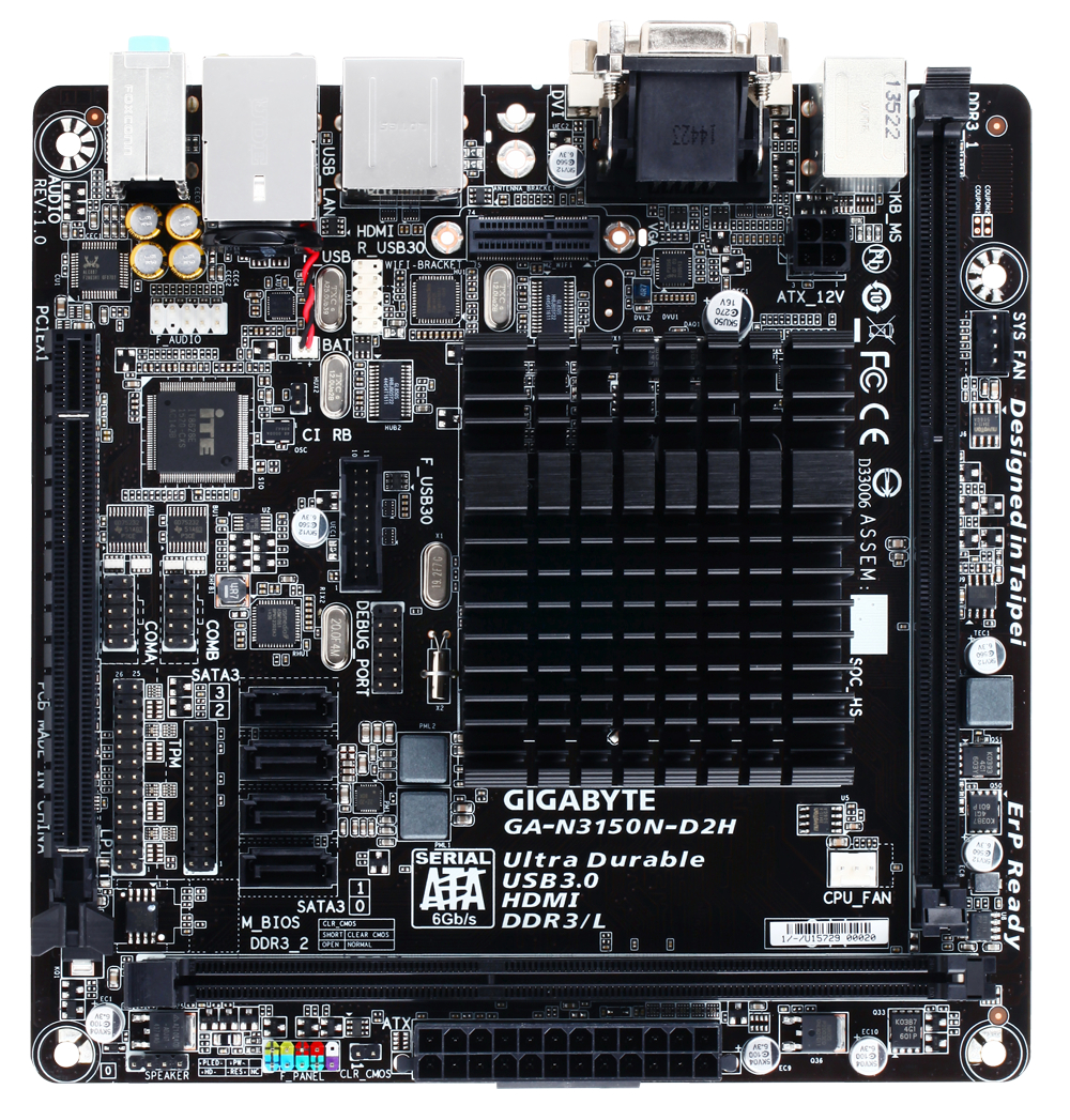 FanlessTech: GIGABYTE N3150N-D2H