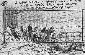 Movie Memorabilia Emporium: The Thing - Storyboard - Nauls death