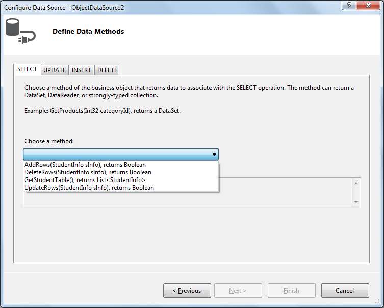 Aspnet 4 Tutorials Binding Formview With Datatable Using Objectdatasource C