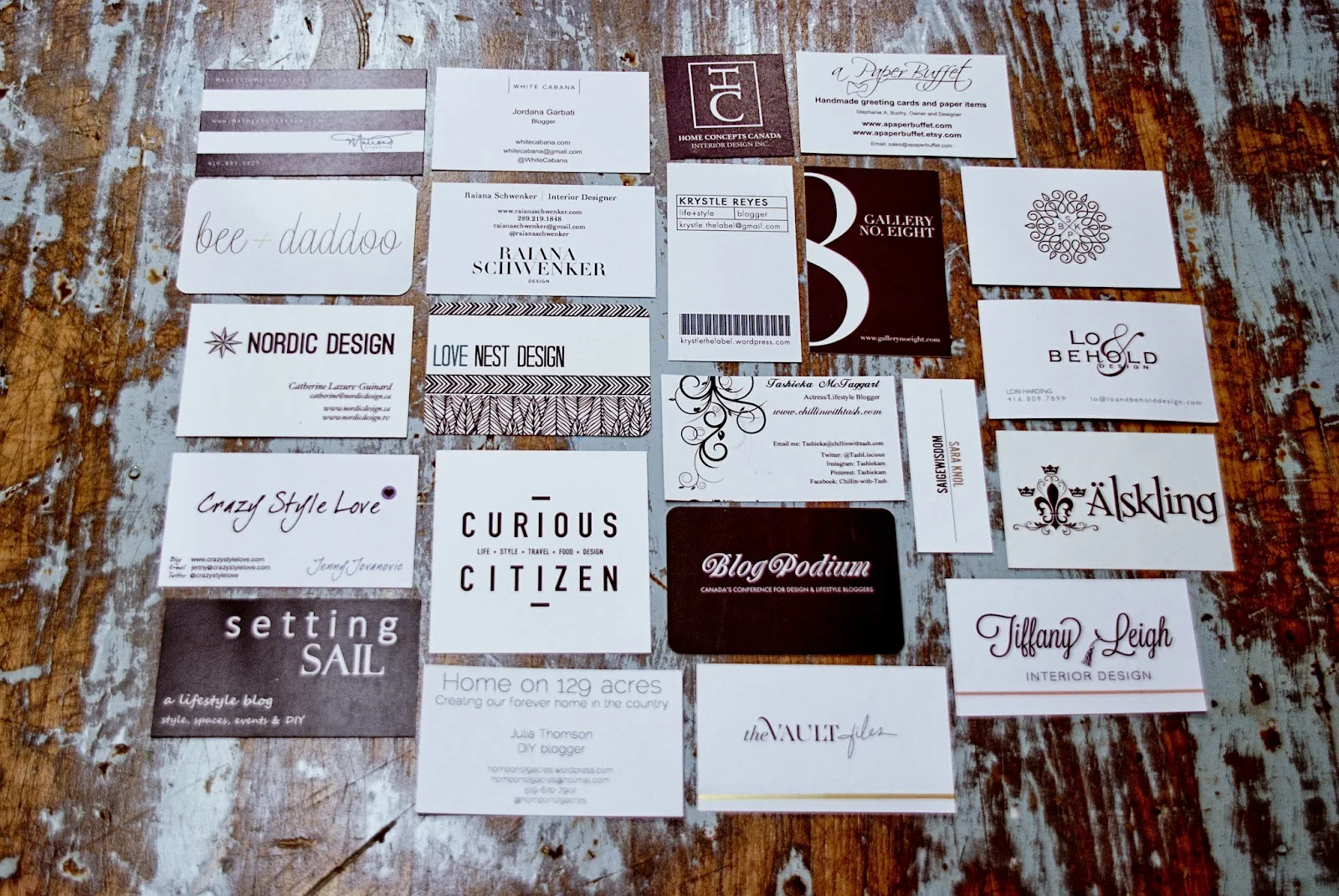 Blogger Business Card Inspiration - Rambling Renovators