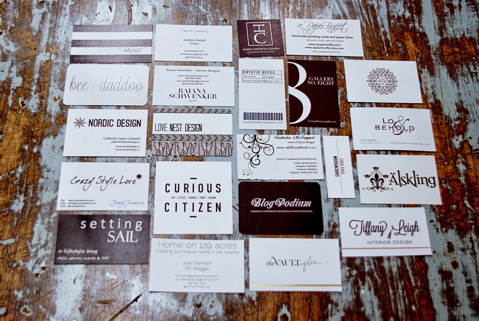 Blogger Business Card Inspiration - Rambling Renovators
