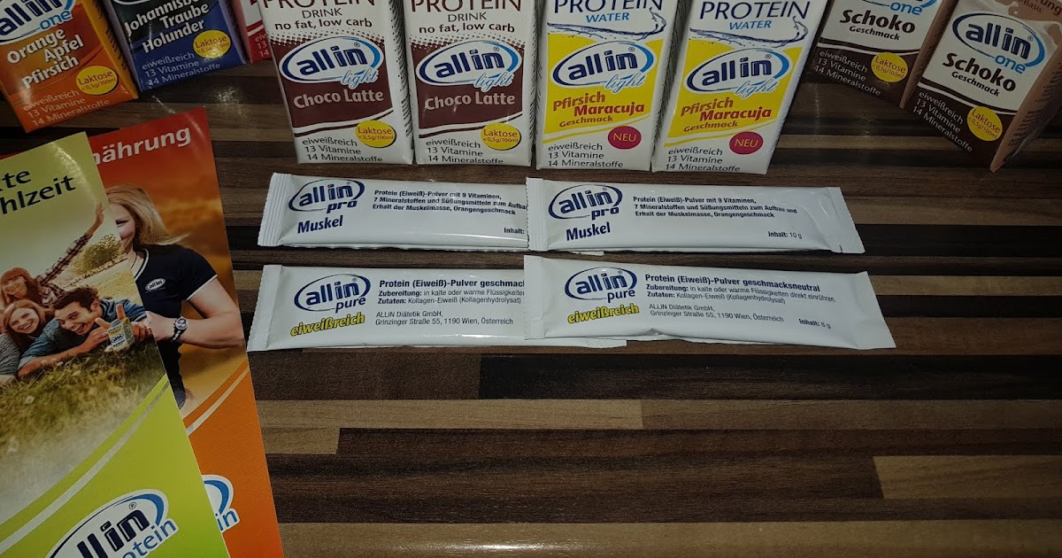 Produkttest: allin protein Eiweißprodukte ~ Lisa´s Produkttest-Welt