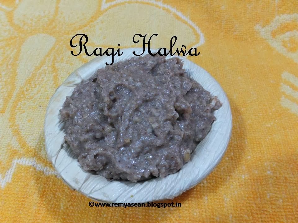 Remmy's Kitchen: Ragi halwa