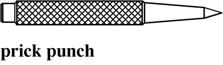 Centre Punch Drawing