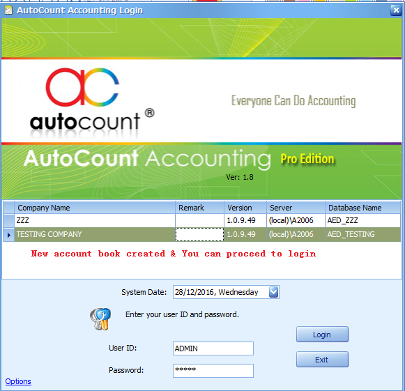 AutoCount实用小贴士: How to Create a New Account Book