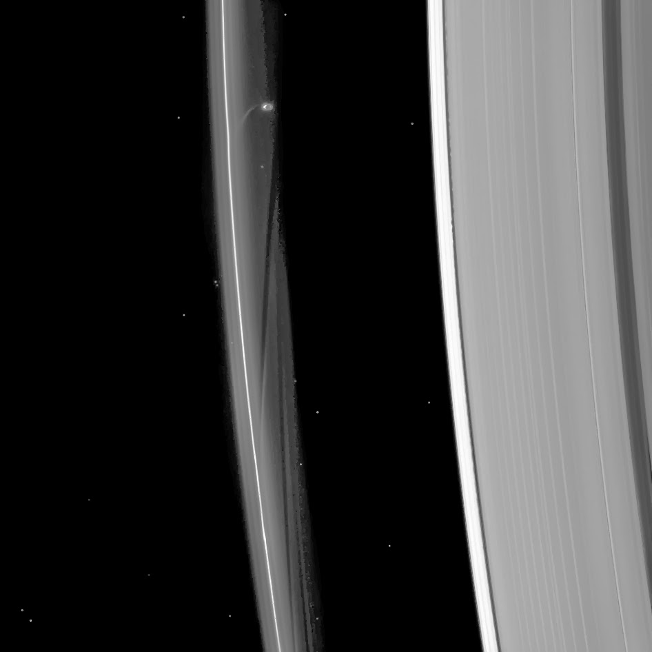 Suburban spaceman: NASA Cassini: Saturn's moon Prometheus sculpting the ...