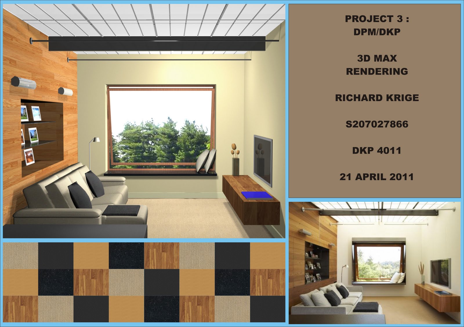 Rich Btech: First 3D MAX Interior Project 3