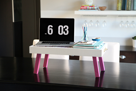 IHeart Organizing: DIY Portable Workspace/Collapsible Tray