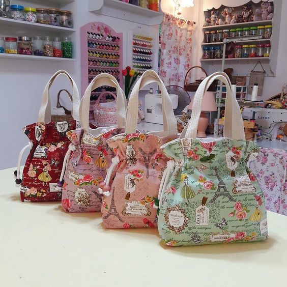 Bolsa De Tecido Passo A Passo Molde De Bolsa Feminina Para Imprimir Ver E Fazer
