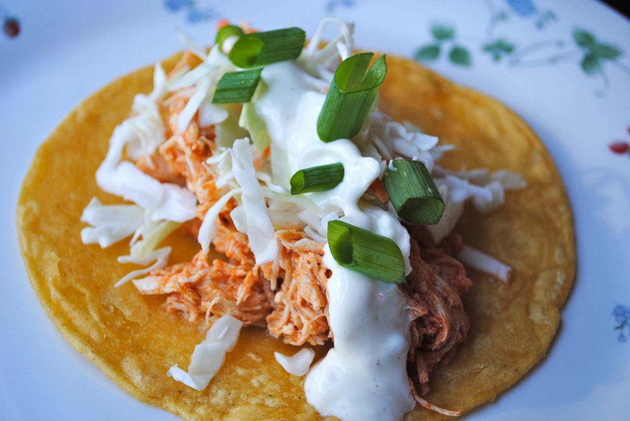 Stephanie's Cooking: CrockPot Buffalo Chicken Tacos