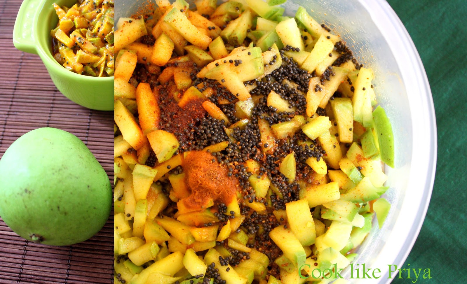Cook like Priya: 10 Mins Madras Mango Pickle ~ Chumma Gummunu Erruku
