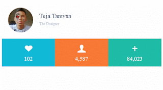 Membuat Widget Author Plus Follower With CSS