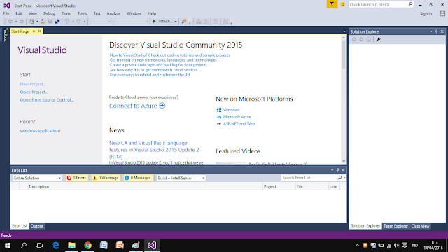 Smart Beyond : Sumber Informasi Anda : Mengenal Visual Studio 2015