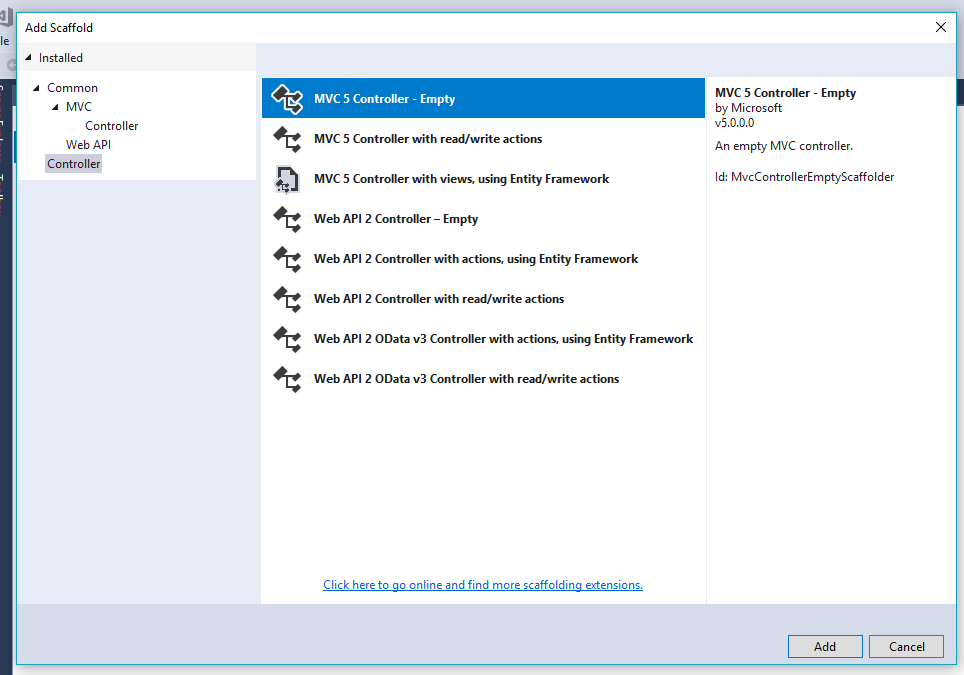 ASP.NET MVC - Hello World Première application MVC