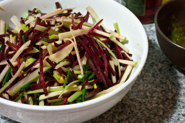 3 hungry tummies: Salmon Parcel With Beetroot, Apple And Celery Slaw ...