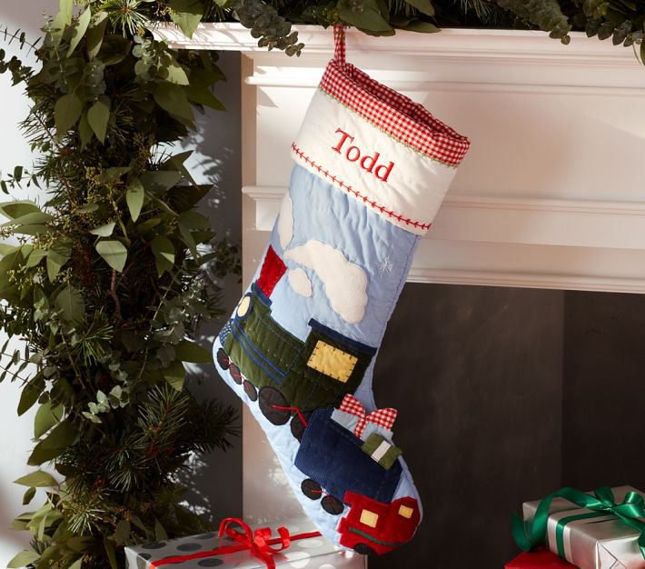 Sew Many Dreams: Train Christmas Stocking