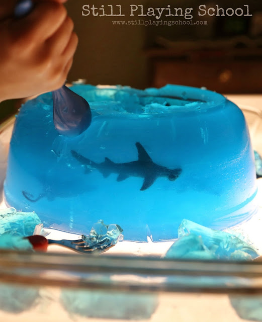 Jello Ocean Sensory Exploration | Still Playing School