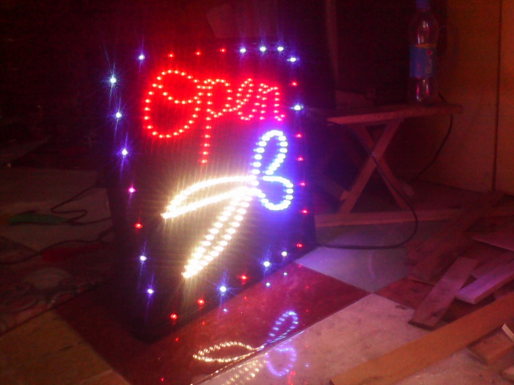 JUAL PAPAN NAMA TULISAN LAMPU LED SIGN: Papan Tulisan lampu led / led ...