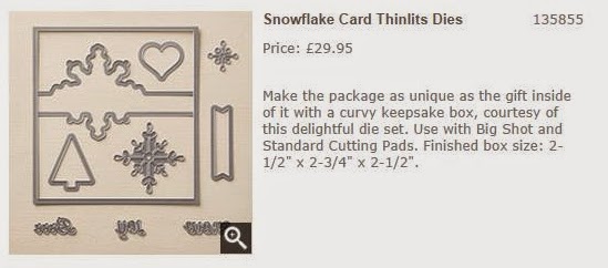 Stampin' Sarah!: Snowflake Card Thinlit Die from Stampin' Up!: An All is Calm Christmas