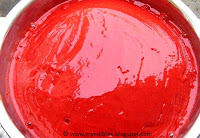 Edible Entertainment: Strawberry puree