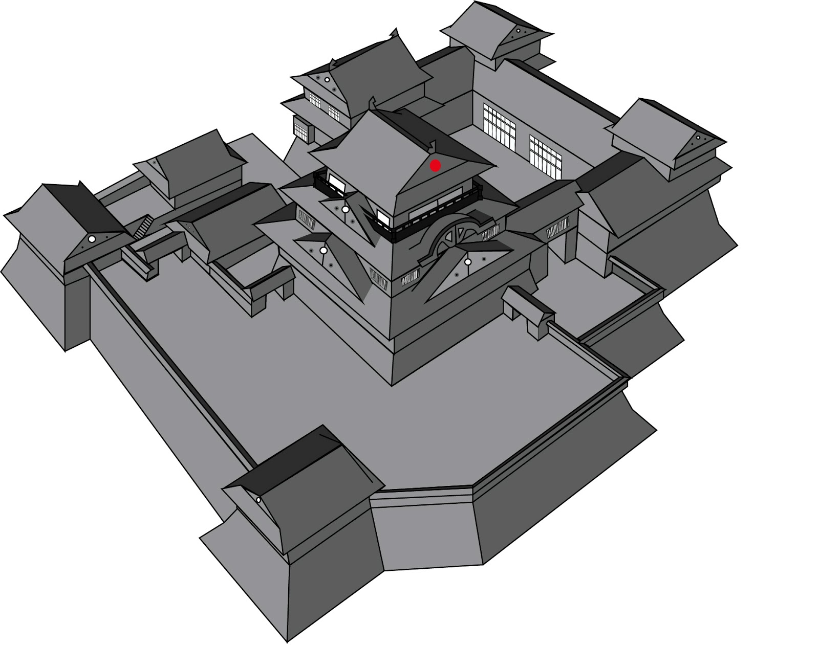 Concept Art Practice: Assassin's creed : the building plan