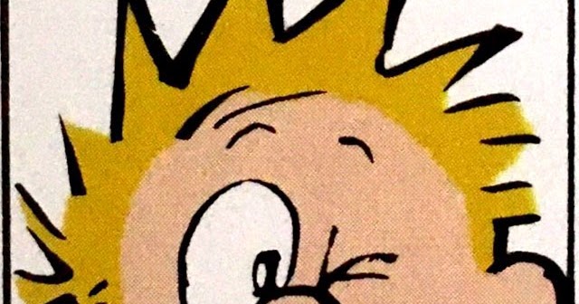 Calvin picking his nose