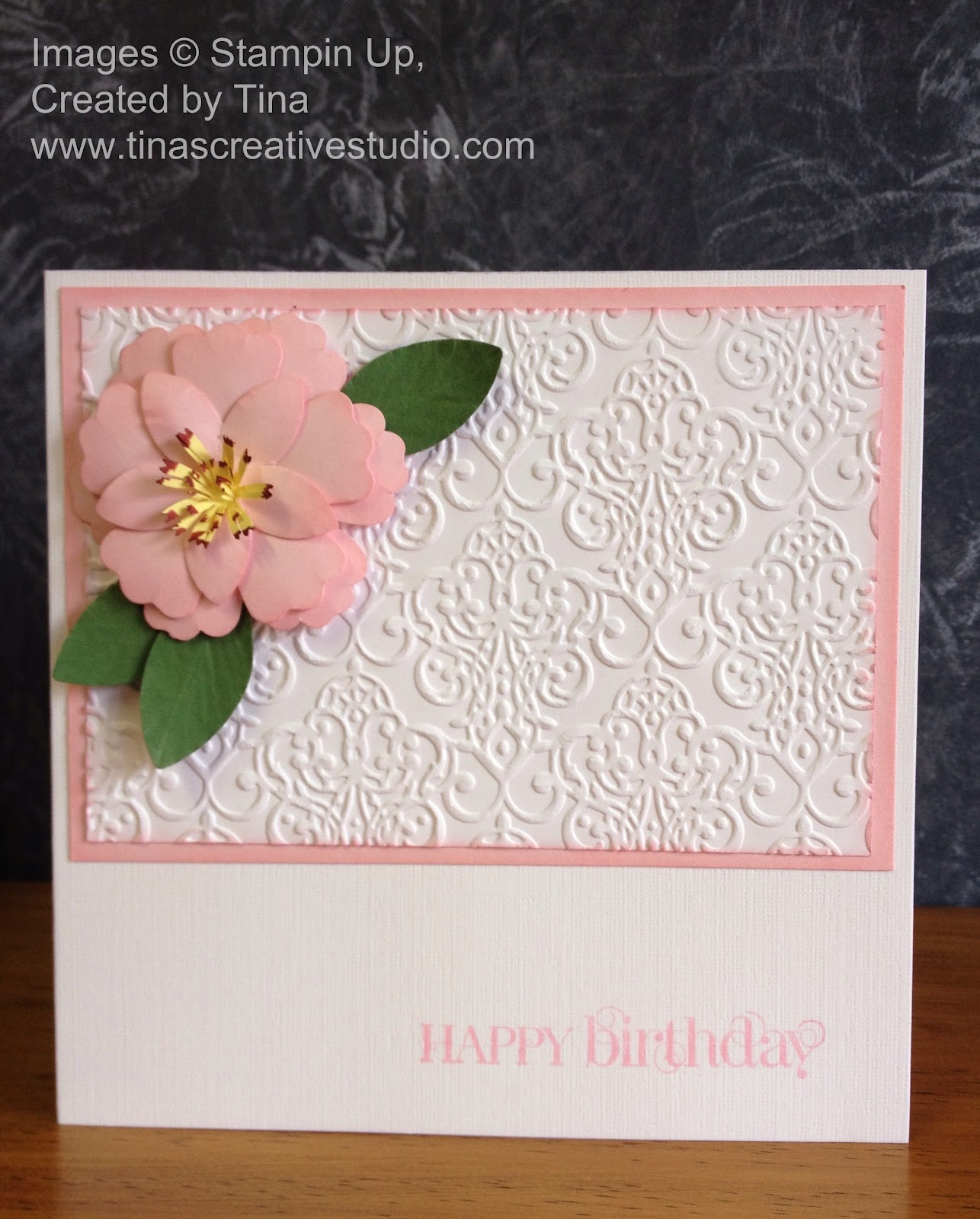 Azalea Flower Card and sneak peak - Tina's Creative Studio
