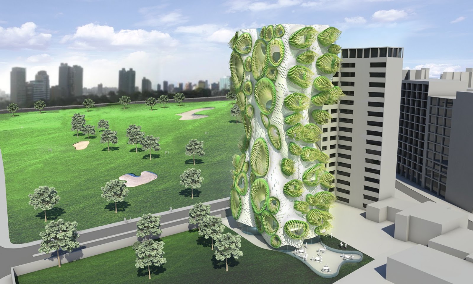 arch hot: skyscraper Tower Sustainability Design By B+U Architects ...