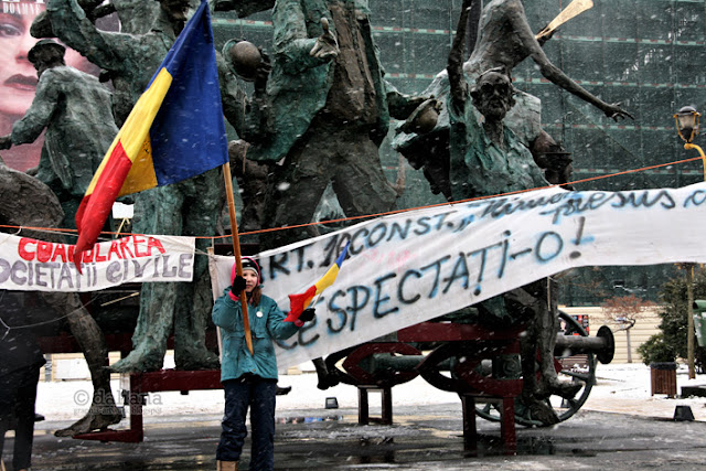 Photographis: Protest - Bucuresti - ziua a 10-a