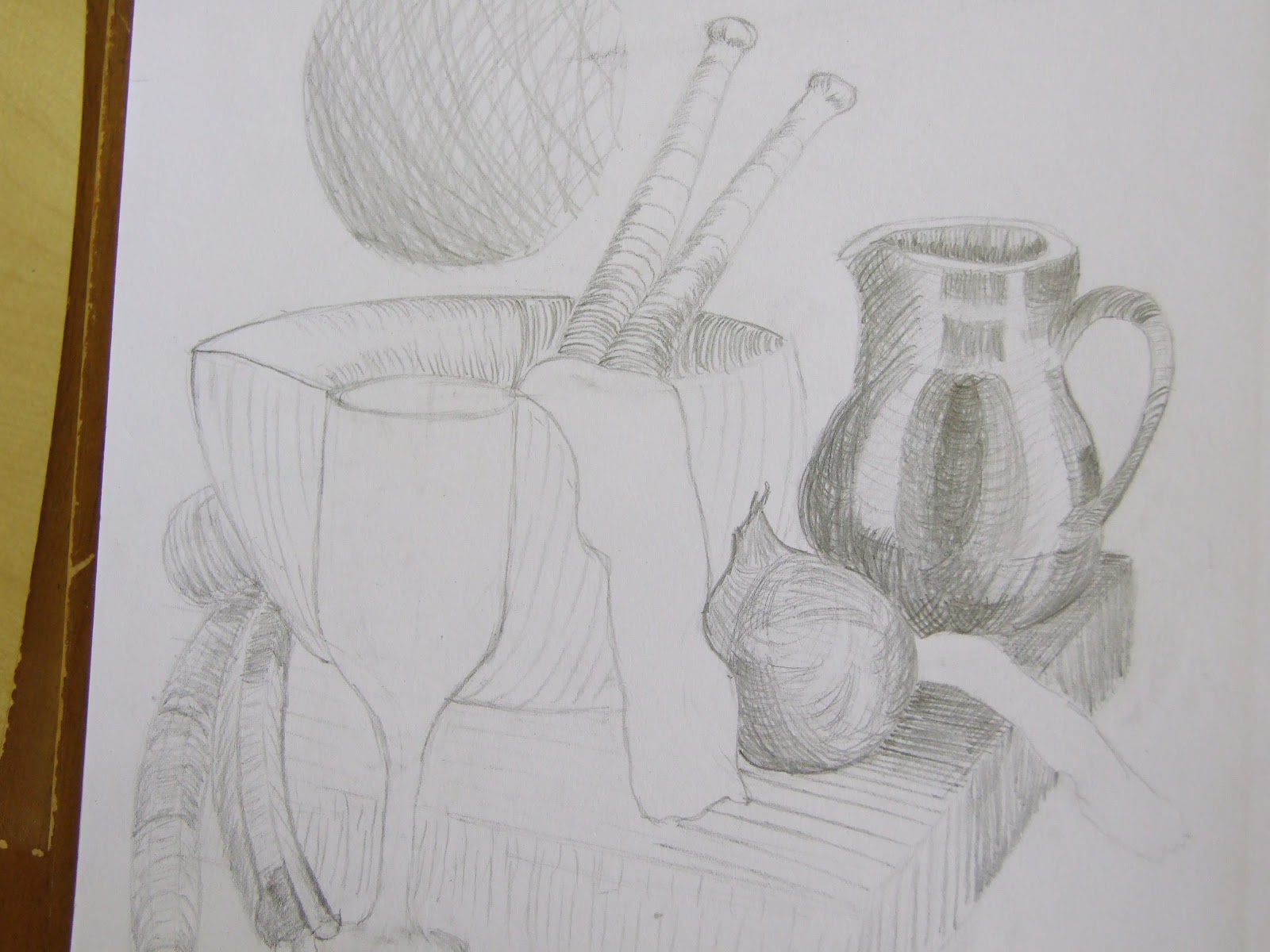 Gilly Marklew watercolour artist and tutor: Describing the form in drawing