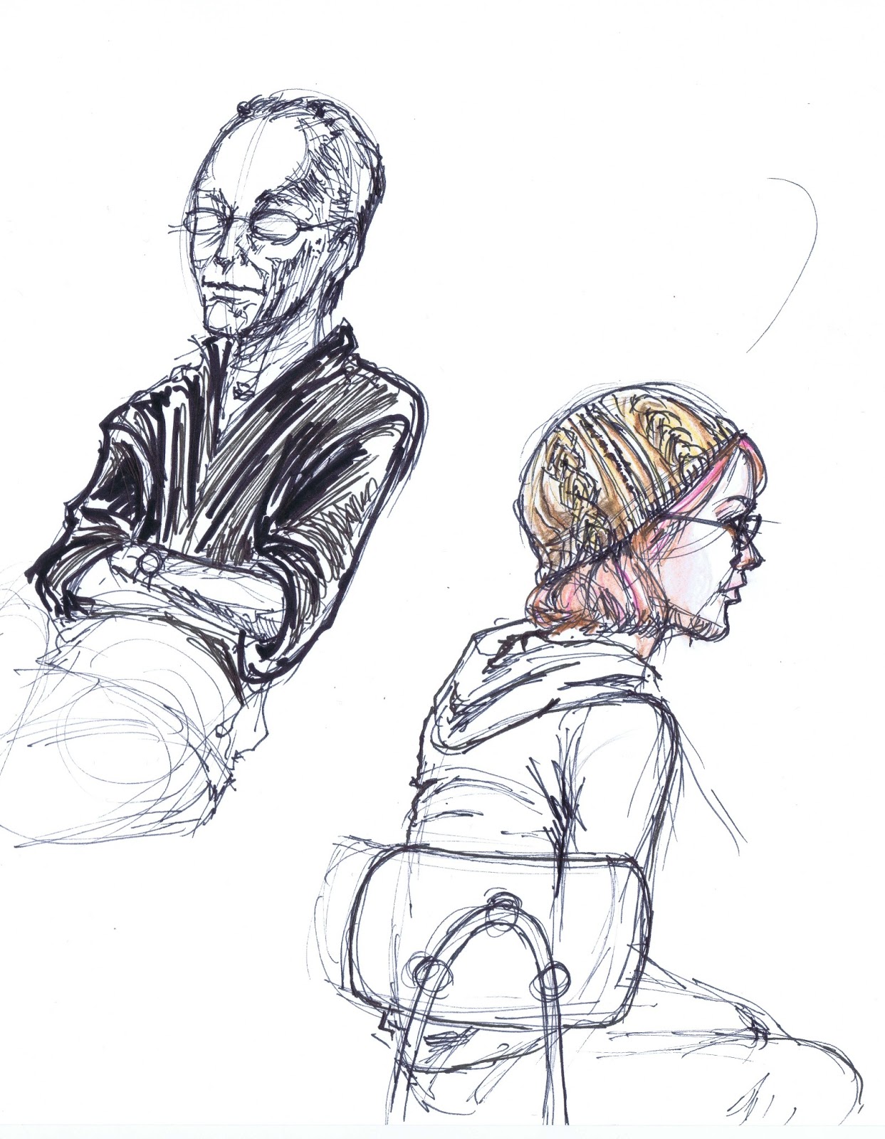 RieVerse: Life in Coffee-Stained Comics & Doodles: Sketching classmates