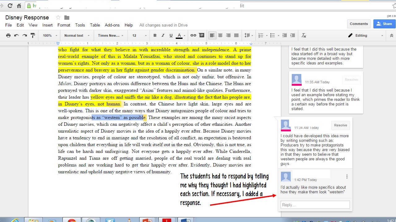 MAKING FEEDBACK DESCRIPTIVE AND MEANINGFUL - Learning in Room 213