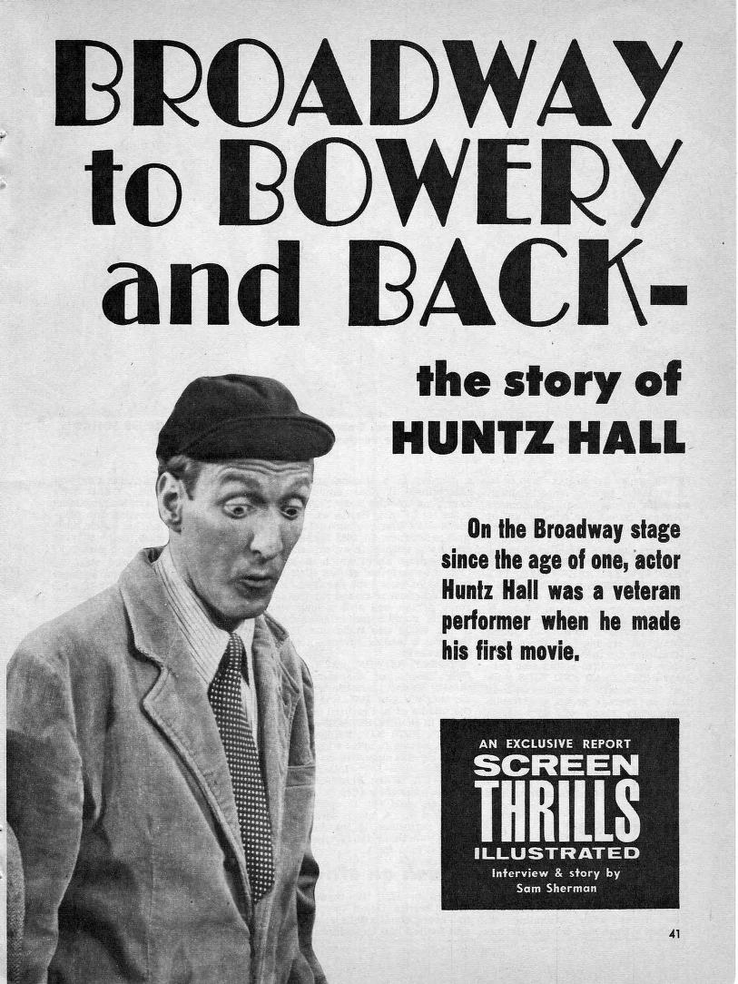 Thelma Todd: Huntz Hall - SCREEN THRILLS ILLUSTRATED #5