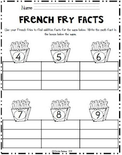 First Grade Fever! by Christie: French Fry Math Center FREEBIE & a ...