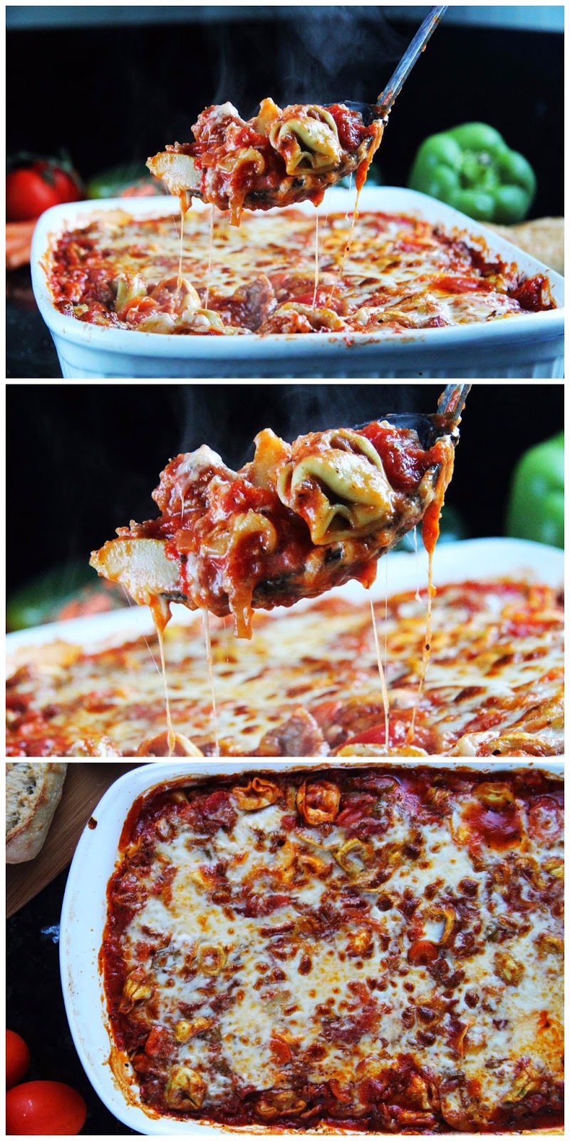 Cheesy Tortellini Ragu Vegetable Al Forno ~ Top Kitchen Magazine