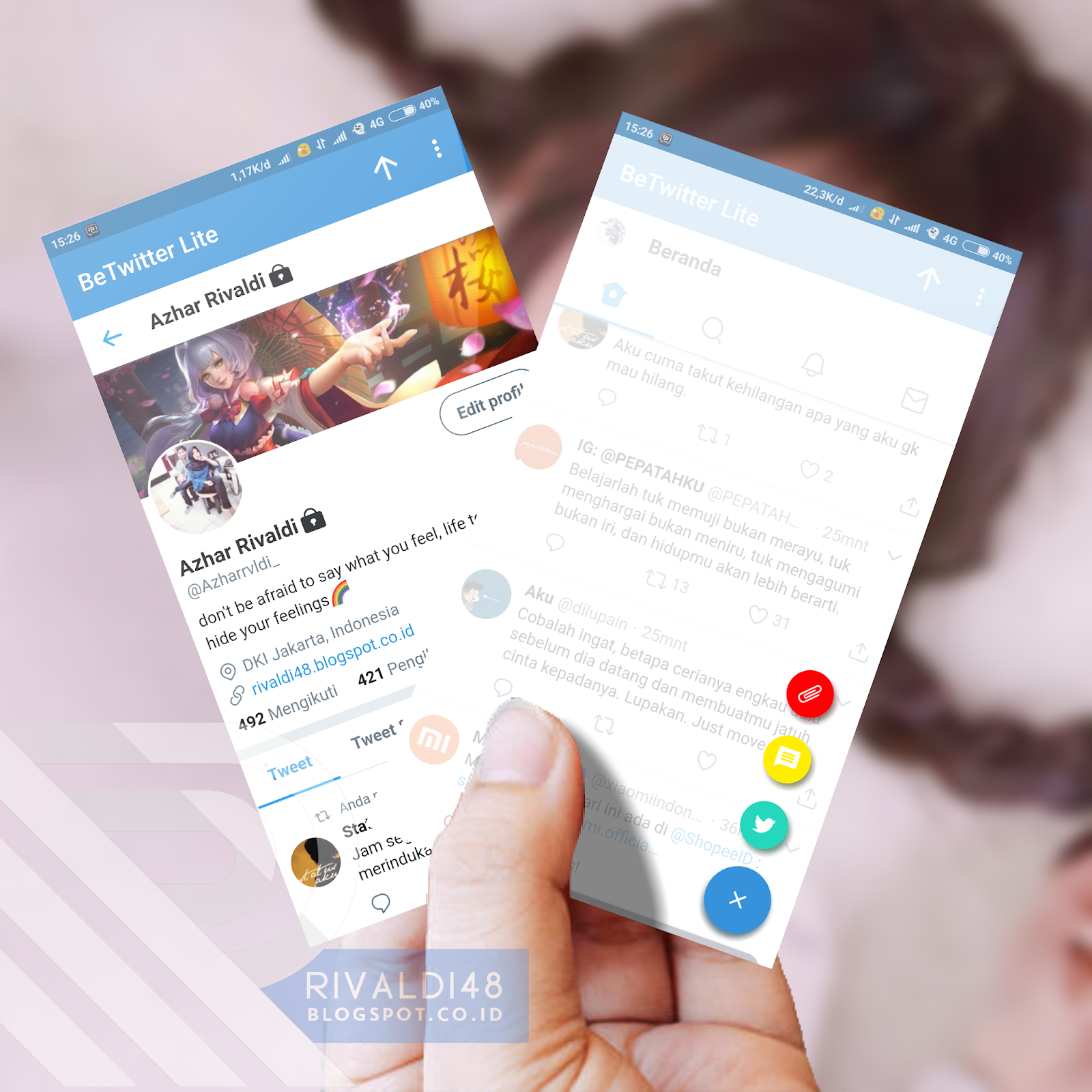Twitter Lite Mod Versi 1.2.0 - Rivaldi 48 - Rivaldi 48
