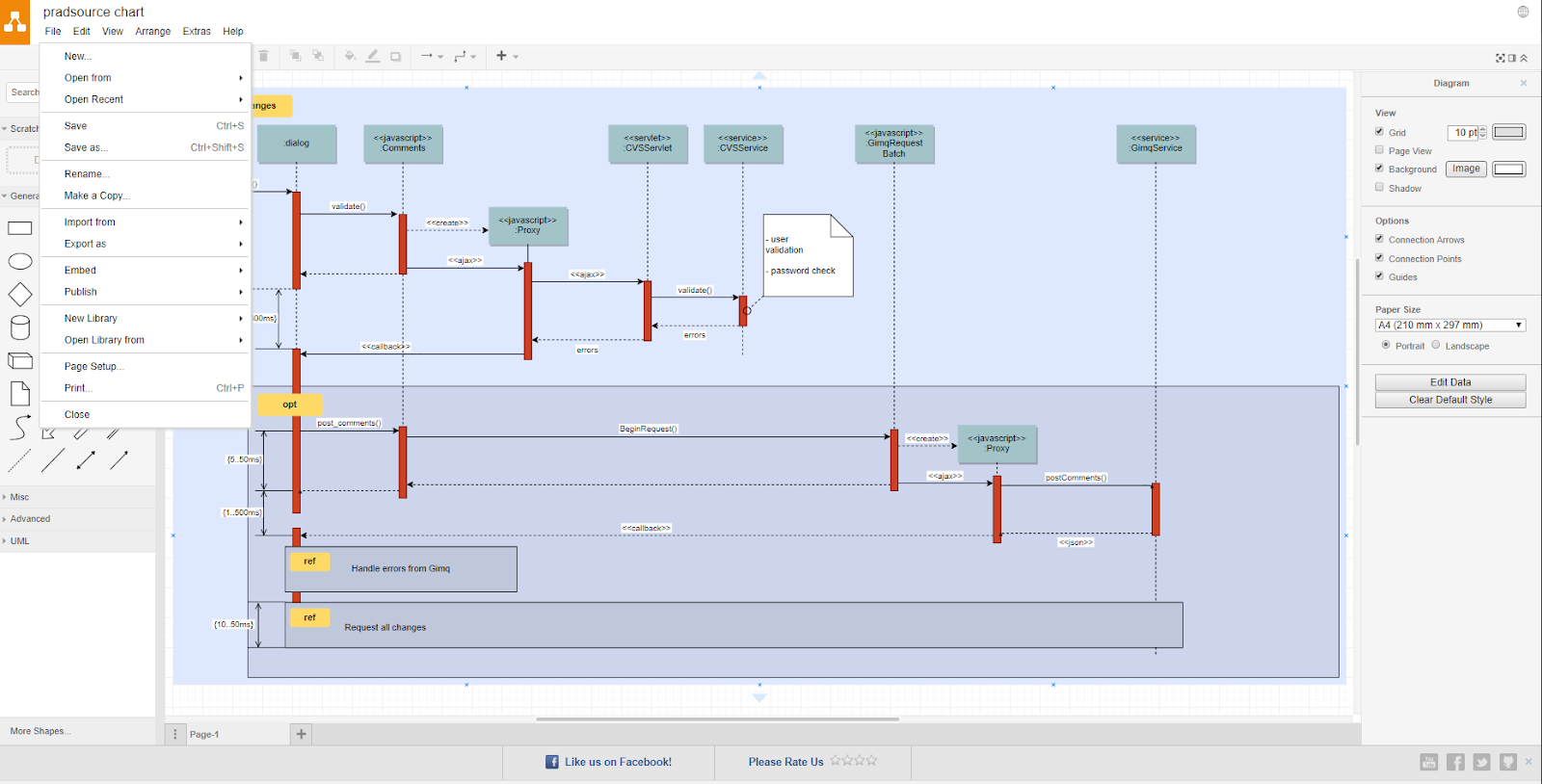 software alternatif microsoft visio (FREE!!) : draw.io