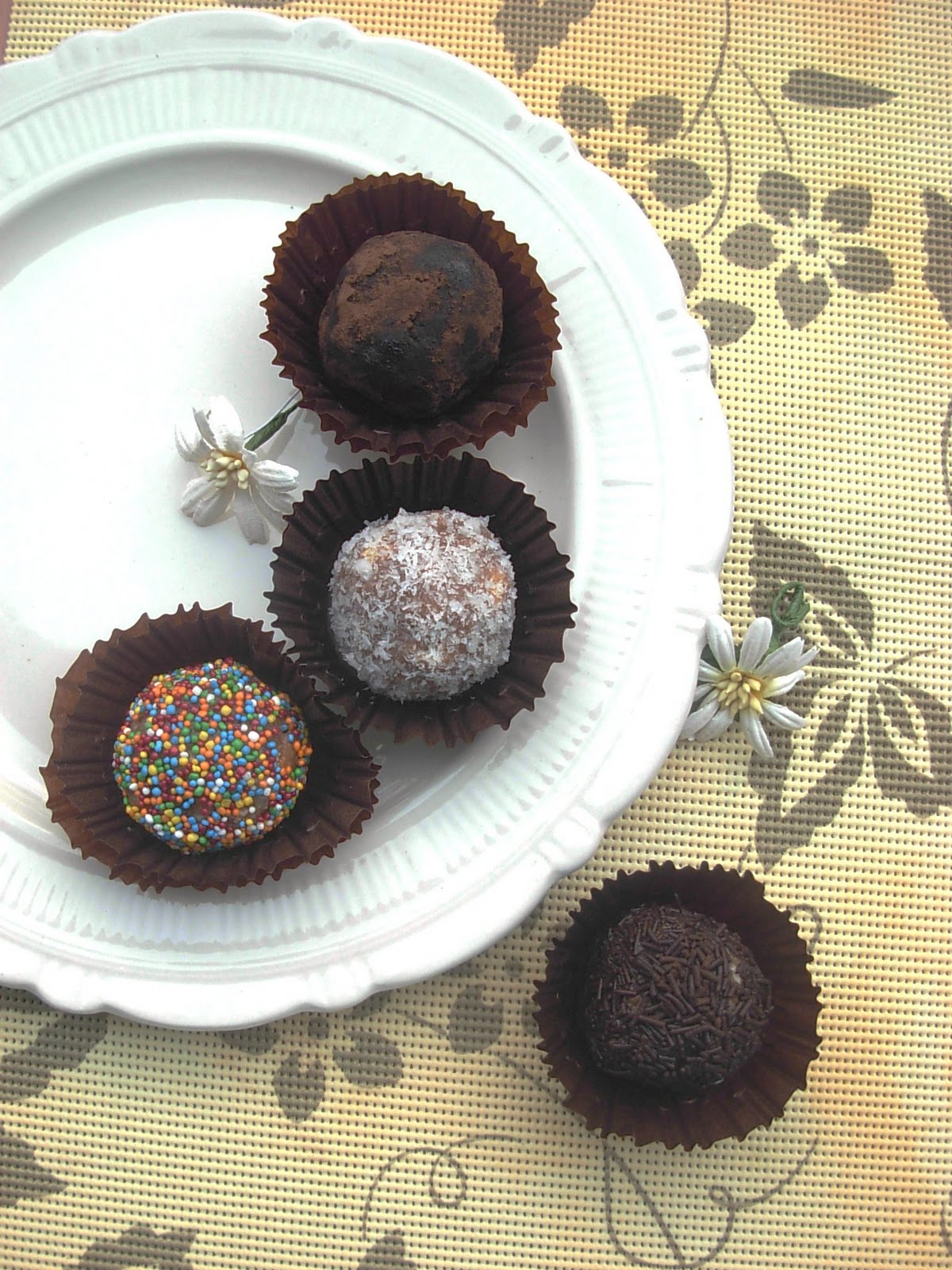 Tummy Delites: Coloured Chocolate Truffles