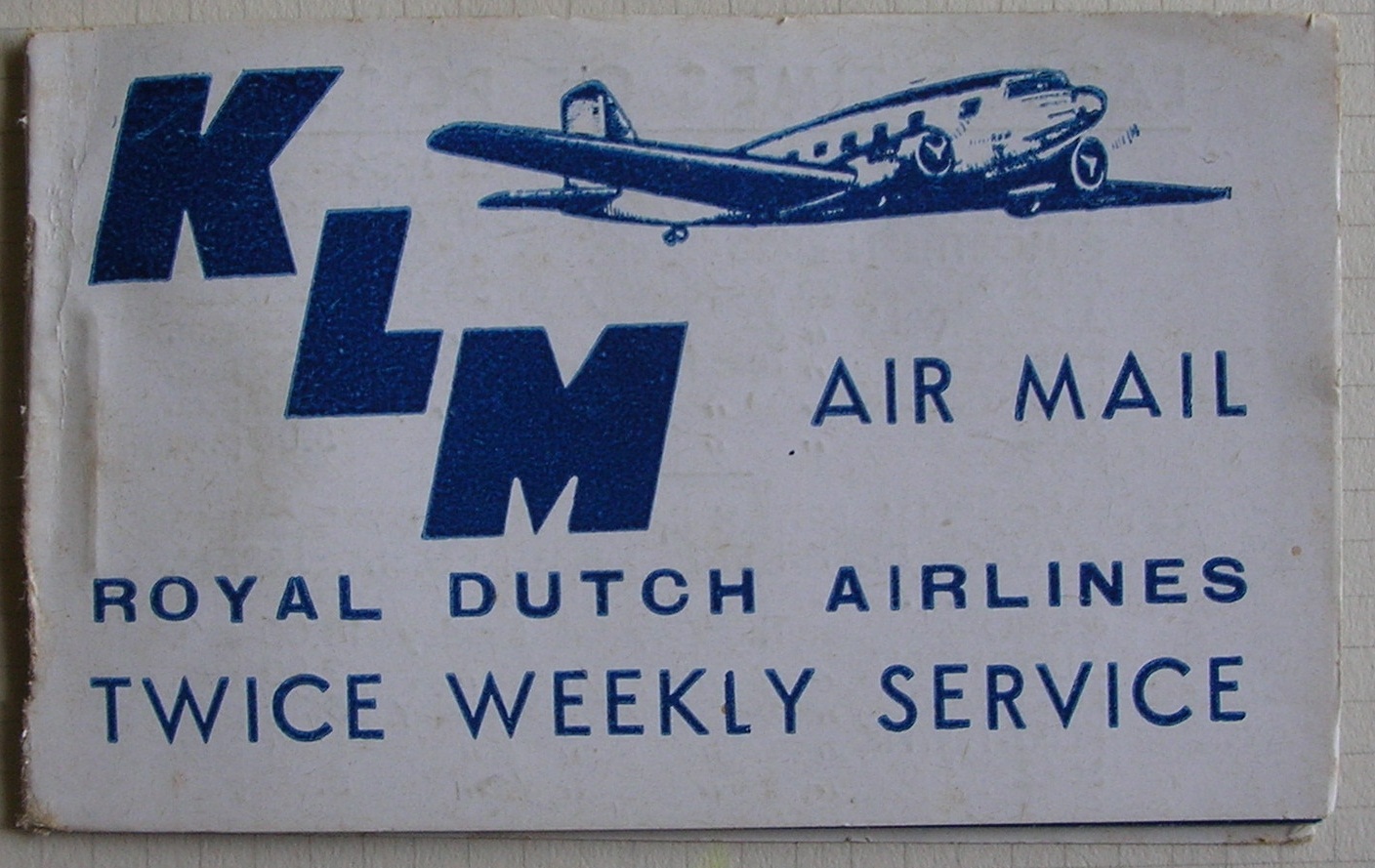 International Airmail And Priority Mail Labels: Netherlands: K.L.M ...