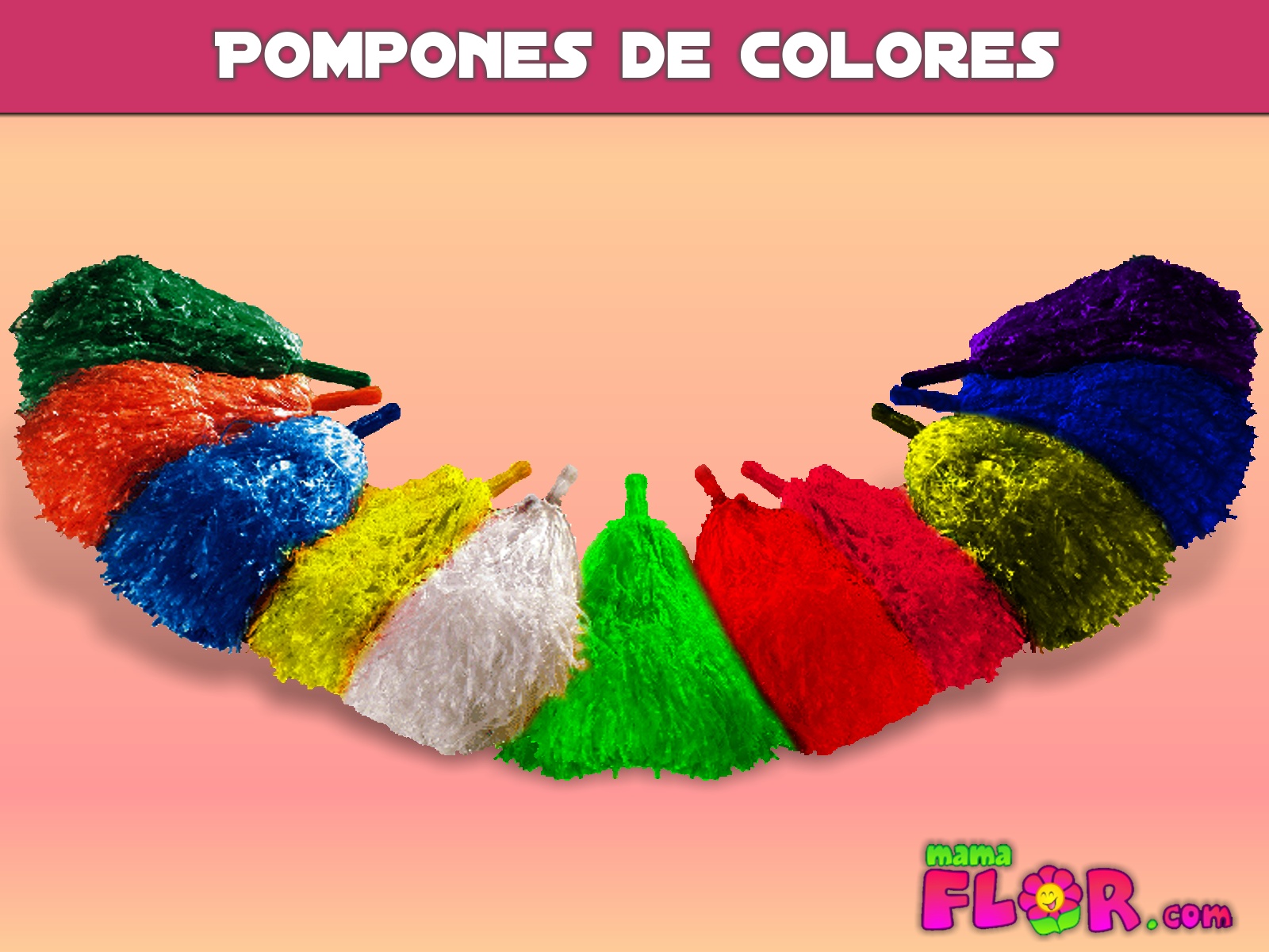 Como hacer Pompones de Colores, paso a paso - MamaFlor.com